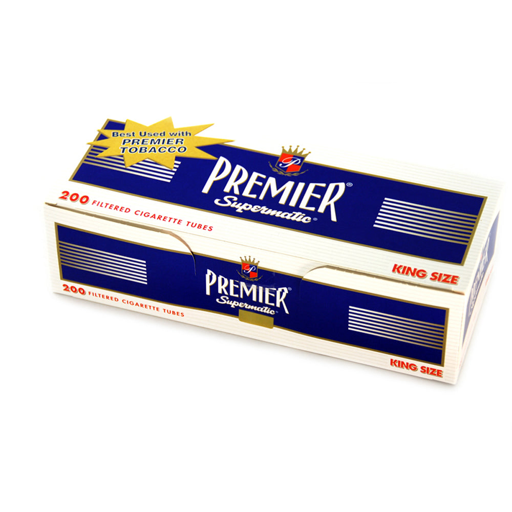 Premier Filter Tubes King Size Full Flavor 5 Cartons of 200